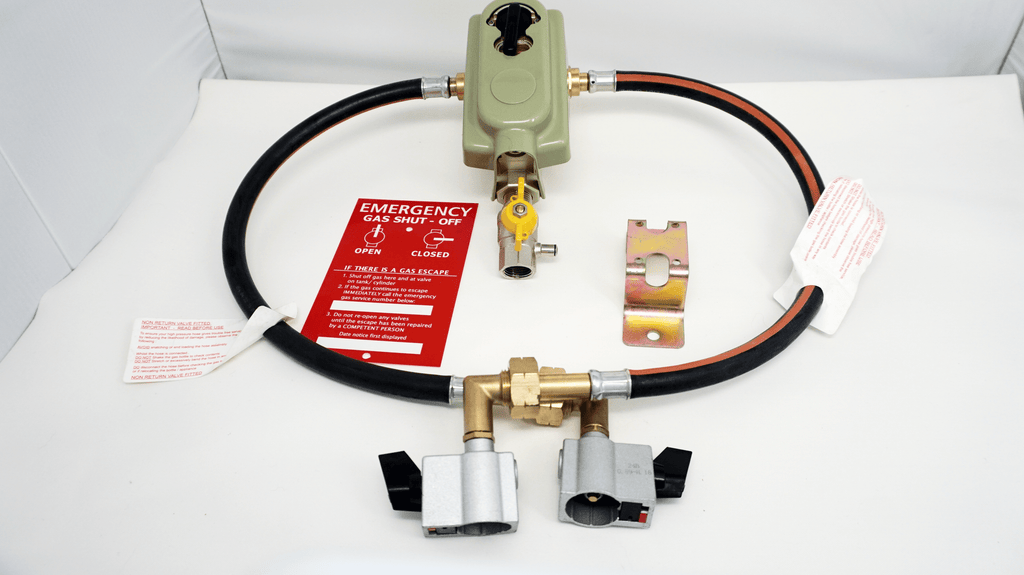 RF6030 Automatic Changeover Gas Regulator Kit with OPSO ROI and 27mm G ...