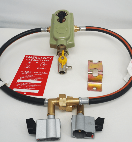 RF6030 Automatic Changeover Gas Regulator Kit with OPSO ROI and 27mm G ...